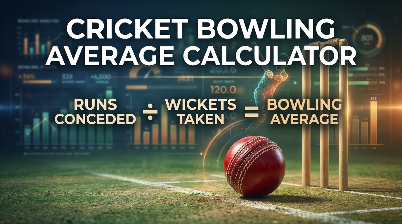 Cricket Bowling Average Calculator - Bowling Stats & Economy | Dyutam