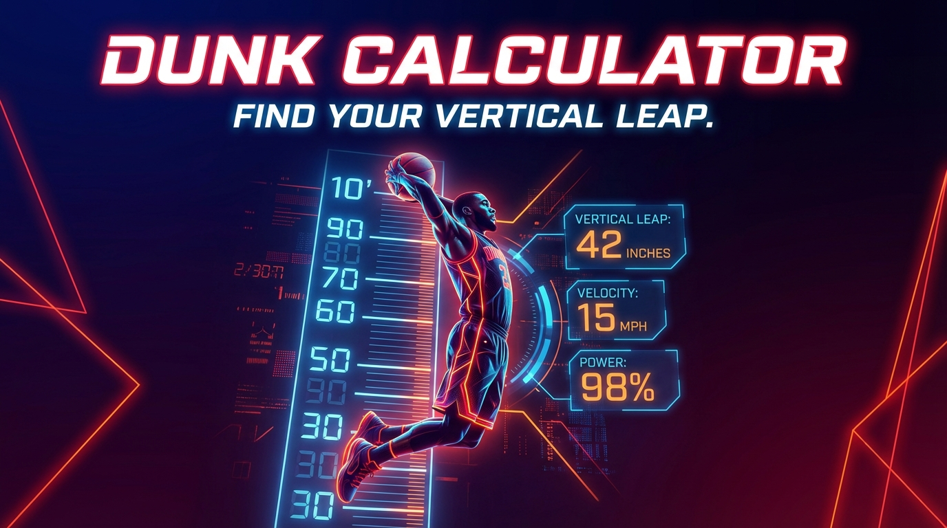 Dunk Calculator – Vertical Jump Needed to Dunk | Dyutam