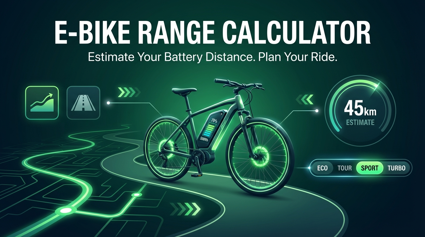 E-Bike Range Calculator – Estimate Battery Distance | Dyutam
