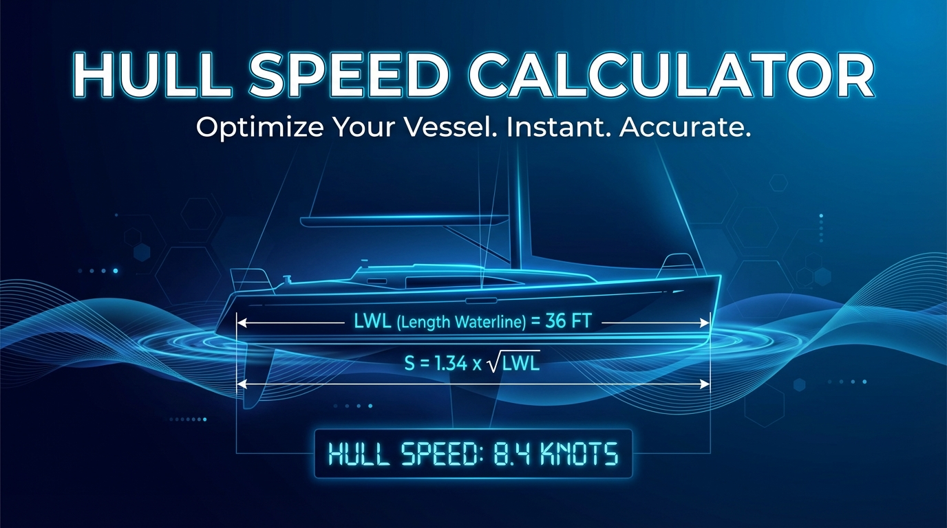 Hull Speed Calculator - Displacement Vessel Speed Limit | Dyutam