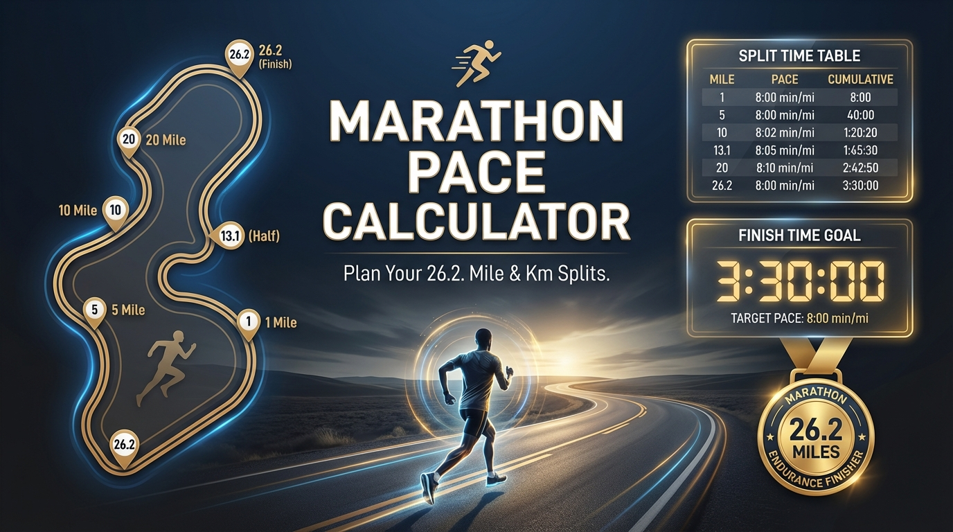 Marathon Pace Calculator - Plan Your 26.2 | Dyutam