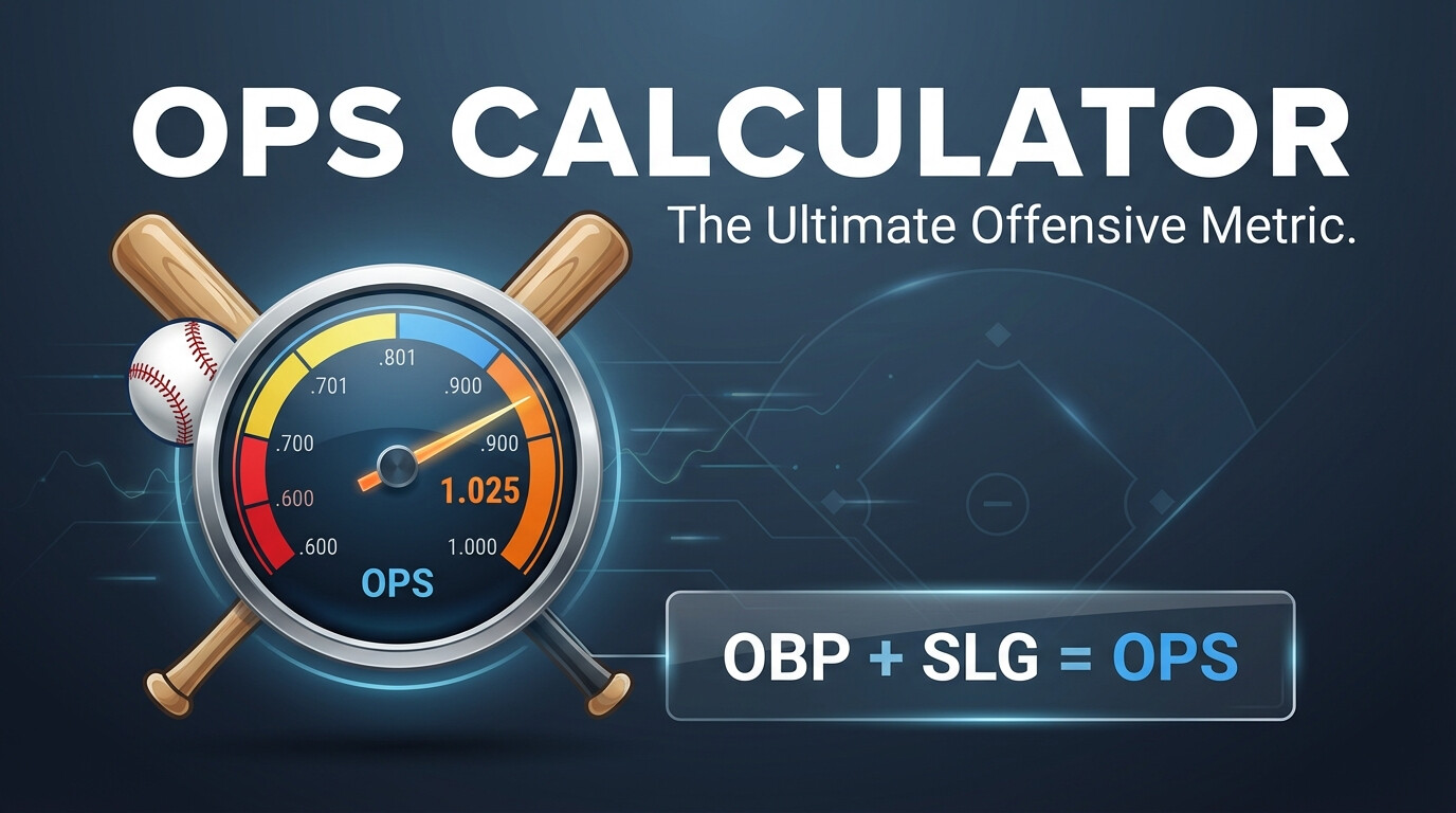 OPS Calculator - On-Base Plus Slugging | Dyutam
