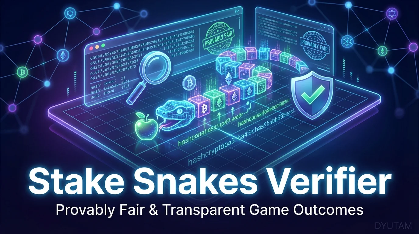 Stake Snakes Verifier - Verify Stake.com & Stake.us Snakes | Dyutam