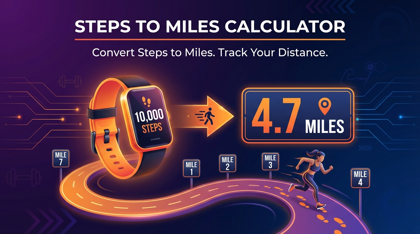 Steps to Miles Calculator - Walk & Run Converter | Dyutam