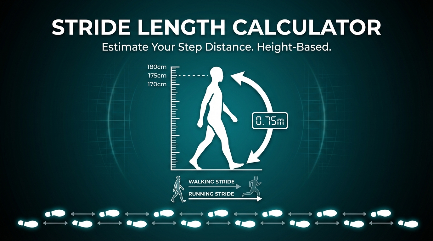Stride Length Calculator - Average Step Distance | Dyutam